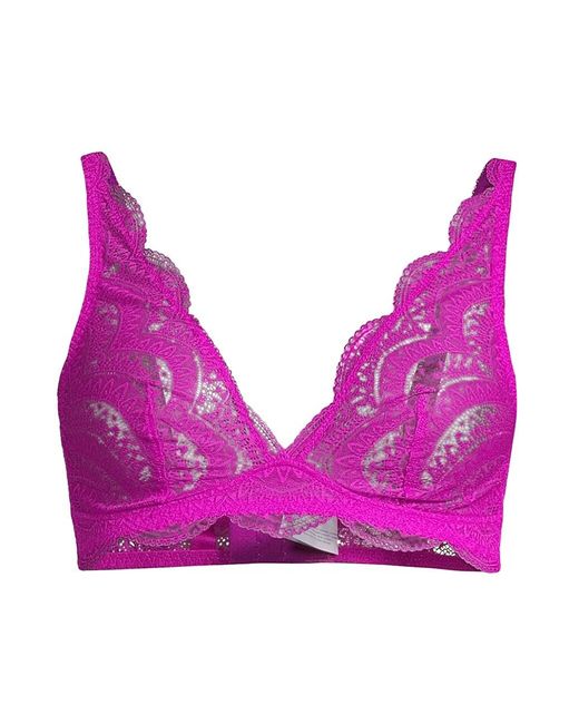 Simone Perele Karma Lace Triangle Bralette In Pink Lyst
