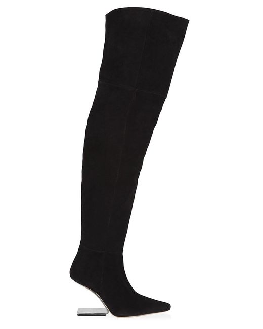 Cult Gaia Yasmina Suede Over-the-knee Boots in Black | Lyst