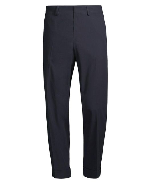 Dries Van Noten Philip Cropped Cotton Pants in Blue for Men | Lyst Dries Van Noten Philip Cropped Cotton Pants in Blue for Men | Lyst