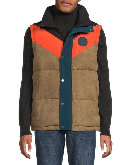 Scotch & Soda Nelleke Colorblock Puffer Jacket in Black for Men | Lyst UK