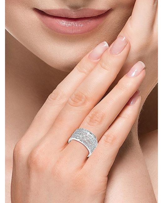 Effy 14k White Gold 0.98 Tcw Diamond Ring Lyst UK