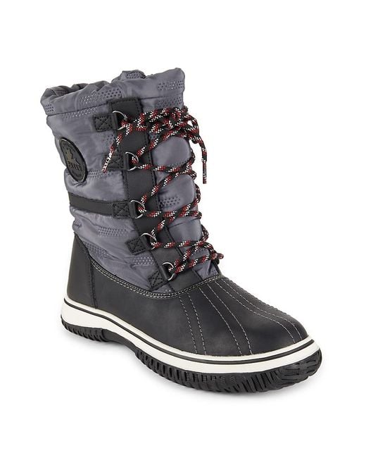 Pajar Grip Low 2.0 Leather Boots in Black | Lyst