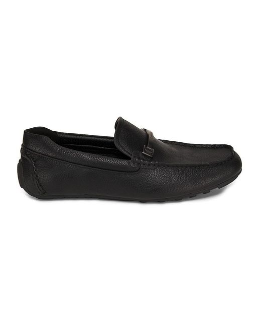 Calvin Klein Otilis Faux Leather Driving Loafers in Black for Men | Lyst