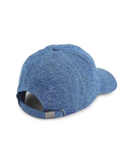 Calvin Klein Logo Denim Baseball Cap in Blue for Men | Lyst UK