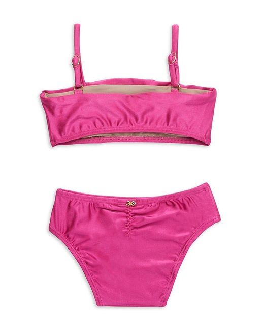 PQ Swim Little Girl's & Girl's Gigi 2-piece Solid Swim Set in Pink | Lyst