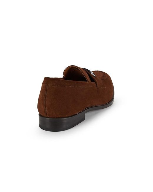 Allen Edmonds Sidney Suede Penny Loafers in Brown for Men | Lyst