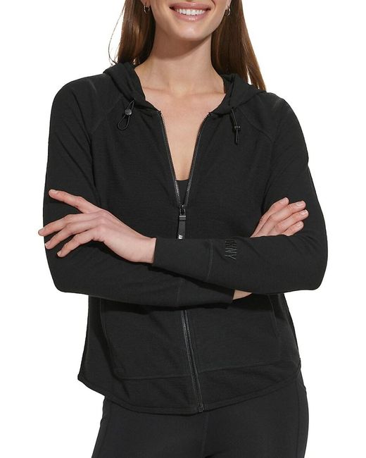 DKNY Exposed Seam Jacket in Black | Lyst