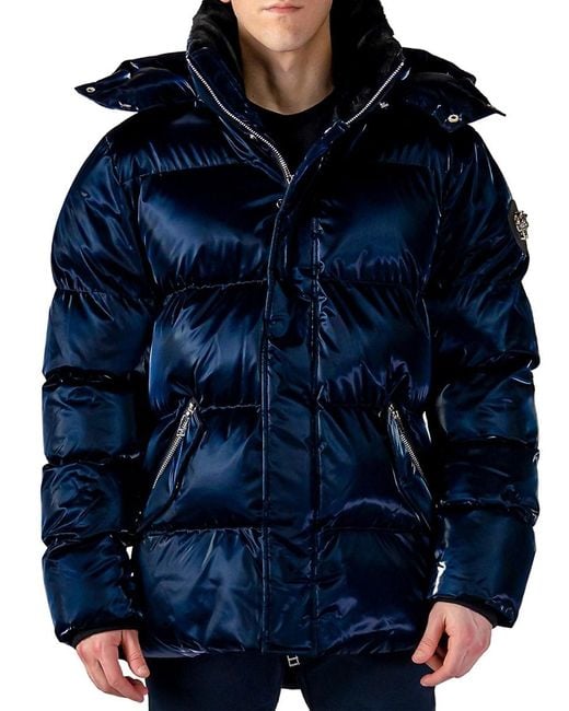 Woodpecker 'Bumnester Heavy Weight Puffer Jacket in Blue for Men | Lyst