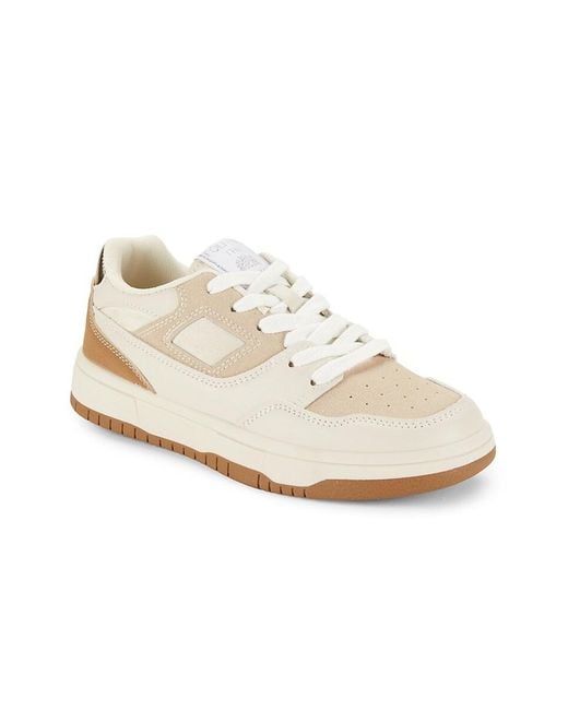 C&C California Stacy Perforated Sneakers in White | Lyst