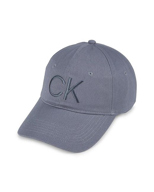 Calvin Klein Ck Logo Baseball Cap in Blue for Men | Lyst