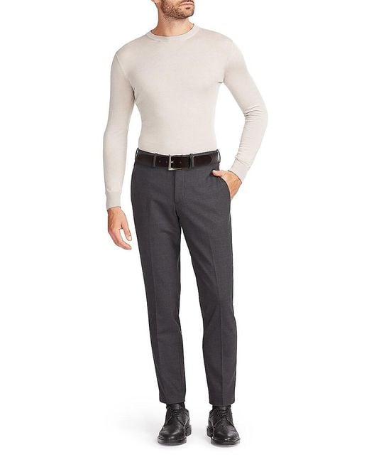 AllSaints Leather Box Frame Belt in Black for Men | Lyst