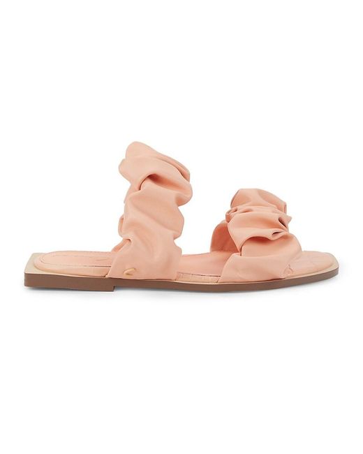 Circus by Sam Edelman Iggy Ruched Double-strap Sandals in Pink | Lyst