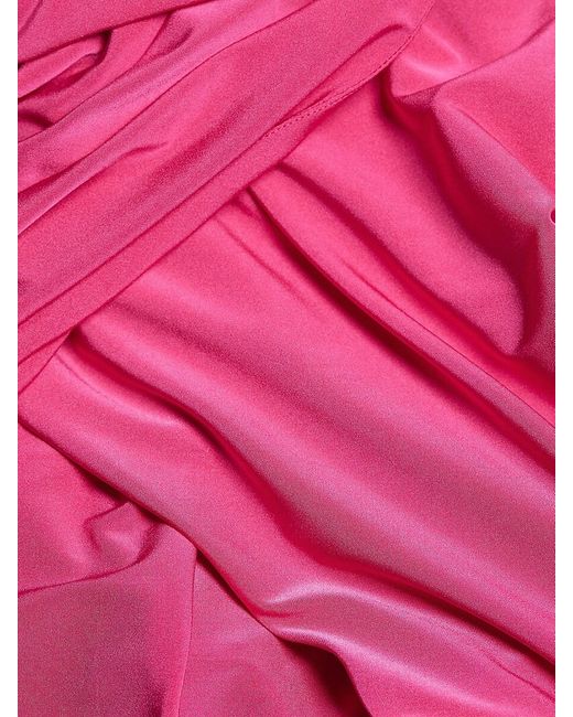 MICHAEL COSTELLO COLLECTION Ethan Cut-out Jersey Maxi Dress in Pink | Lyst