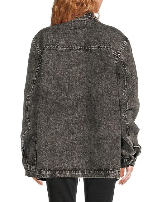 Wesc Denim Work Jacket in Black for Men | Lyst UK