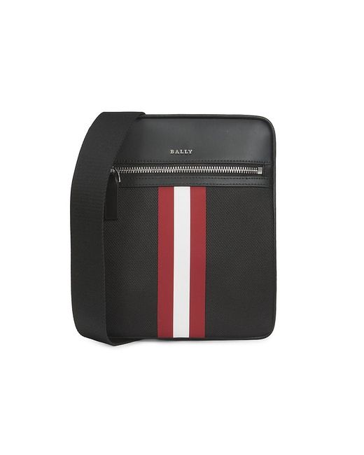 Bally Telford Logo Striped Crossboday Bag in Black for Men | Lyst Canada