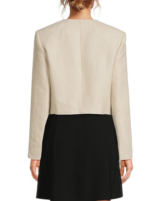 Theory Linen Jacket in Natural | Lyst