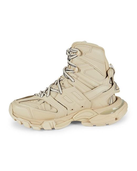 Balenciaga Track Hike Caged High-Top Sneakers in Natural | Lyst