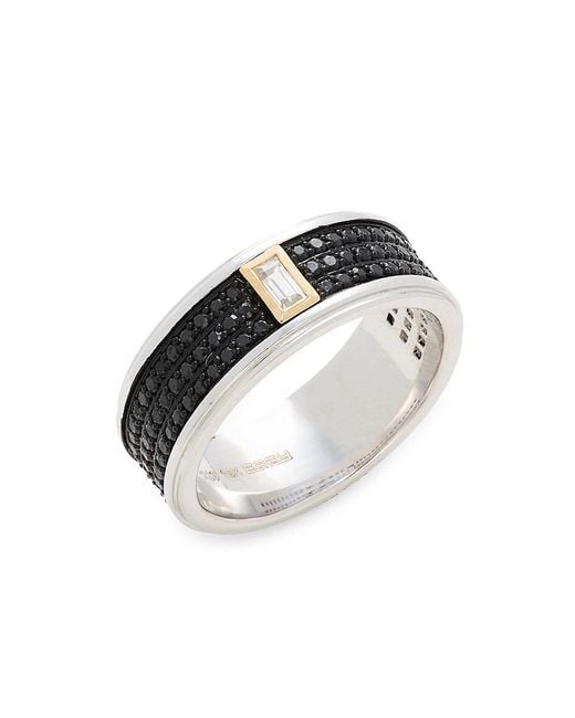 Effy 18K, Sapphire & Spinel Ring in White for Men | Lyst