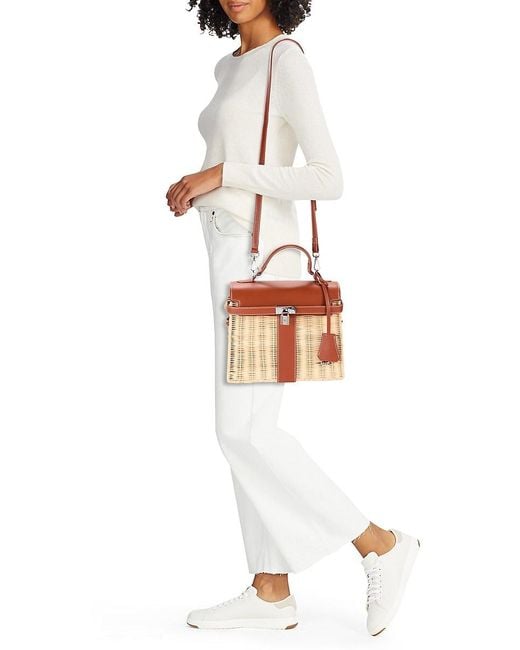 Surell Padlock Two Way Satchel in Pink | Lyst