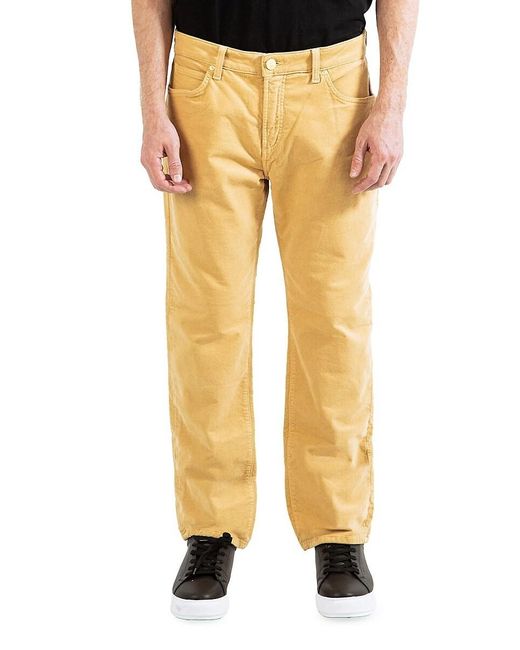 Monfrere Five-pocket Baggy Jeans in Yellow for Men | Lyst