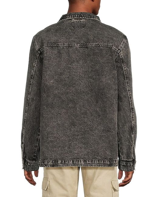 Wesc Denim Work Jacket in Black for Men | Lyst UK