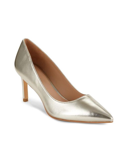 Stuart Weitzman 75mm Leigh Metallic Leather Stiletto Pumps | Lyst