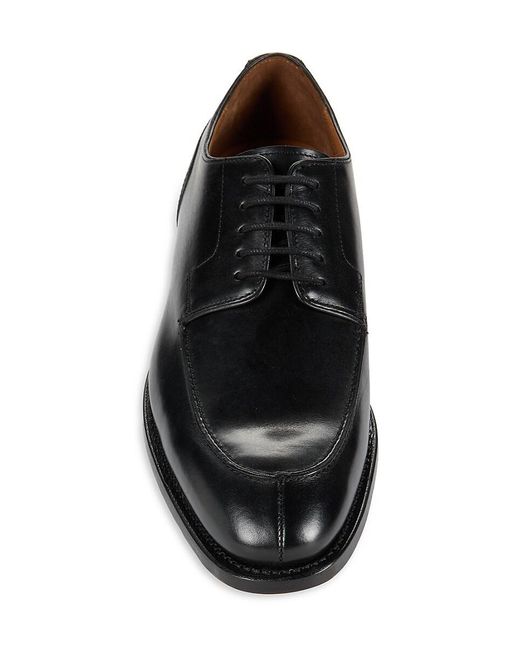 Allen Edmonds Watson Leather Derby Shoes in Black for Men | Lyst