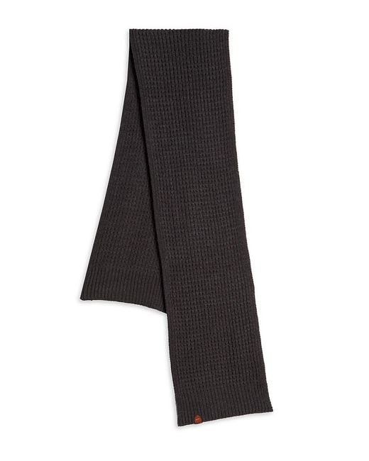 COACH Waffle Knit Scarf in Black for Men | Lyst