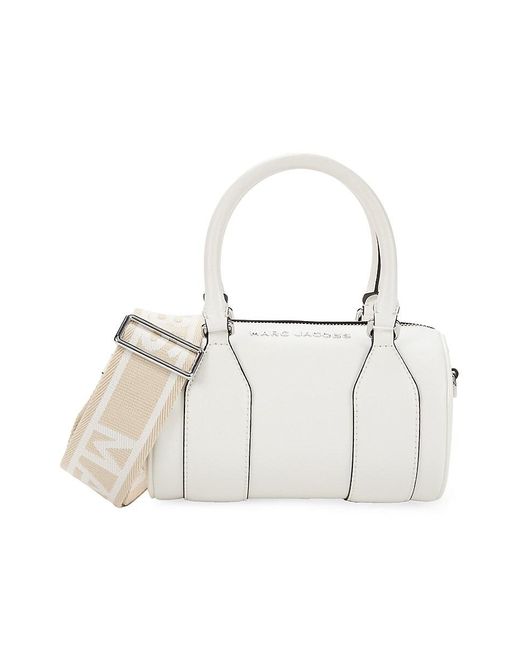 Marc Jacobs Barrel Mini Top Handle Bag in White | Lyst UK