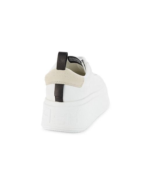 Ash Move Leather Platform Sneakers in White | Lyst
