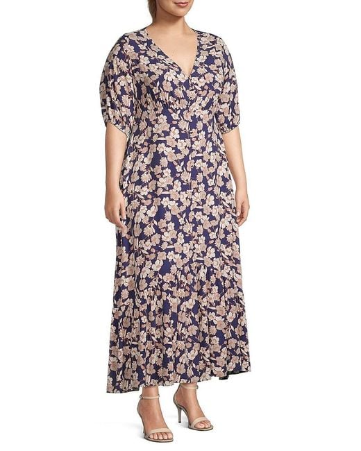 Sanctuary Plus Florence Floral-print Maxi Dress in Purple | Lyst Sanctuary Plus Florence Floral-print Maxi Dress in Purple | Lyst