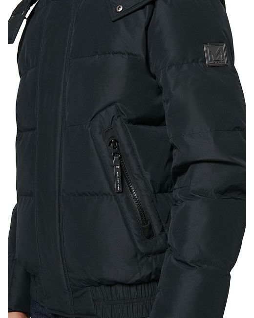 Andrew Marc Phoenix Down-Blend Puffer Jacket in Black for Men | Lyst UK