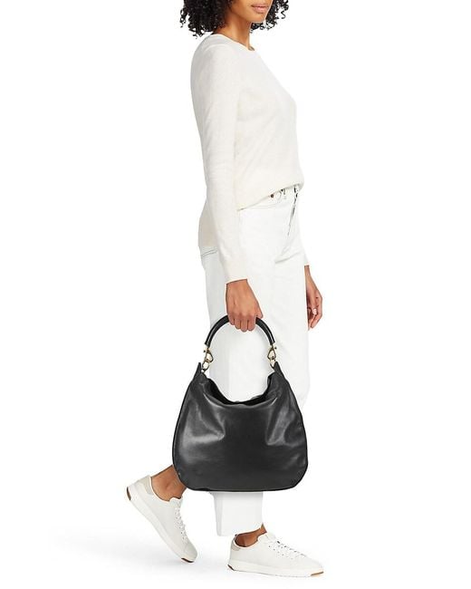 Walter Baker Myla Leather Hobo Bag in Black | Lyst