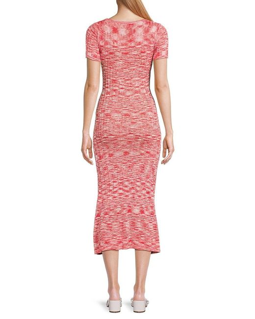 Third Form Abstract Print Midi Dress in Pink | Lyst