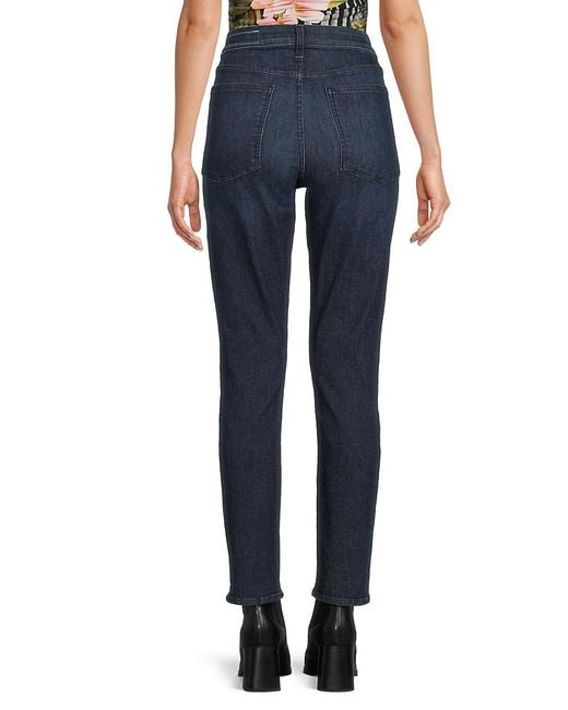 Rag & Bone Colby High Rise Skinny Jeans in Blue | Lyst