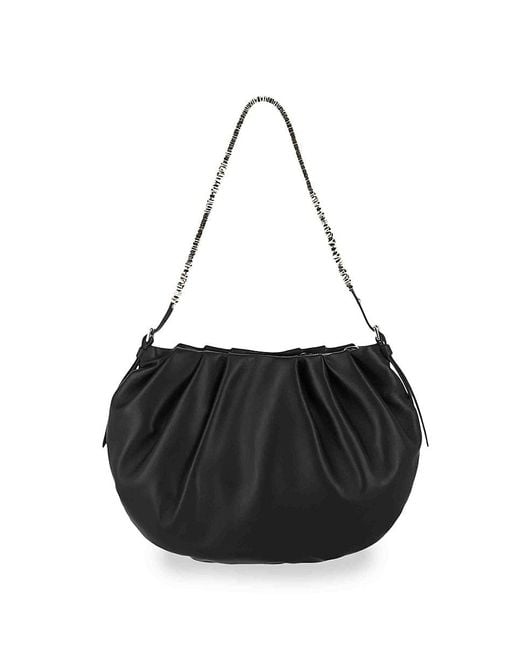 Moschino Mini Logo Lettering Shoulder Bag in Black | Lyst