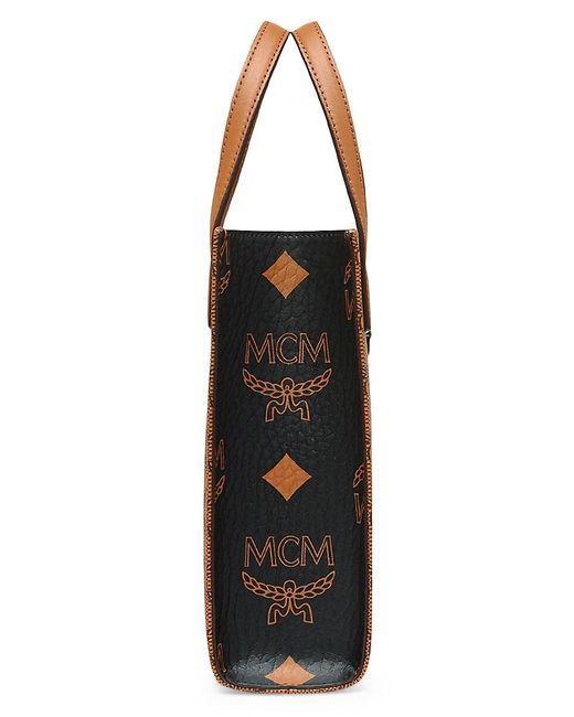 MCM Maxi Monogram Visetos Tote Bag in Brown for Men | Lyst UK