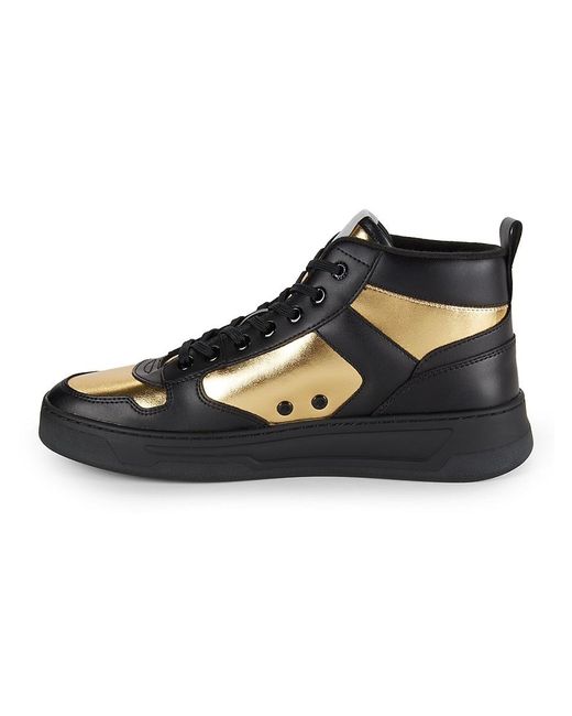BOSS Baltimore Colorblock High Top Sneakers in Black for Men | Lyst