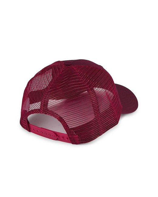 Timberland Logo Mesh Back Baseball Cap in Red for Men | Lyst UK