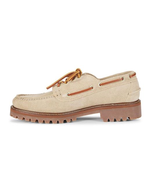 G.H. Bass & Co. G. H. Bass Ranger Camp Suede Lug Sole Boat Shoes in ...