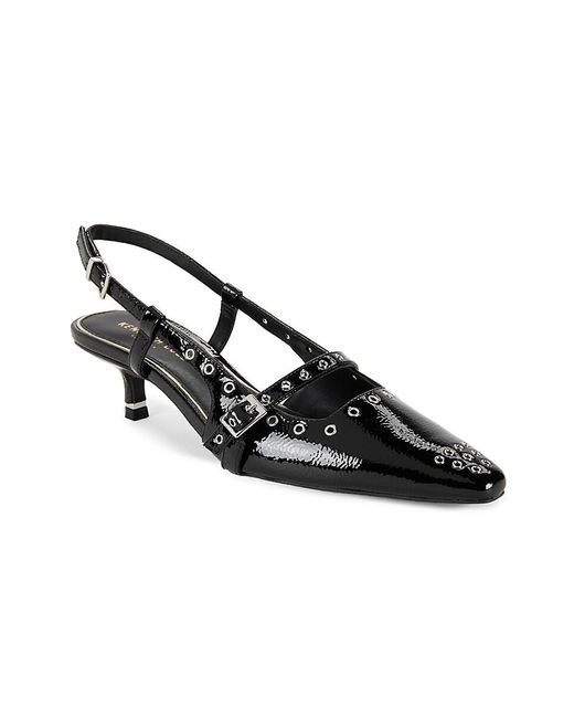Kenneth Cole Martha Eyelet Pumps in Black | Lyst