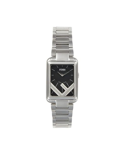 Fendi Run Away Steel Bracelet Watch/32Mm in White | Lyst