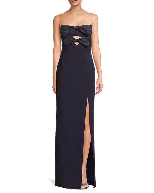 Likely Bea Cut-out Strapless Column Gown in Blue | Lyst UK