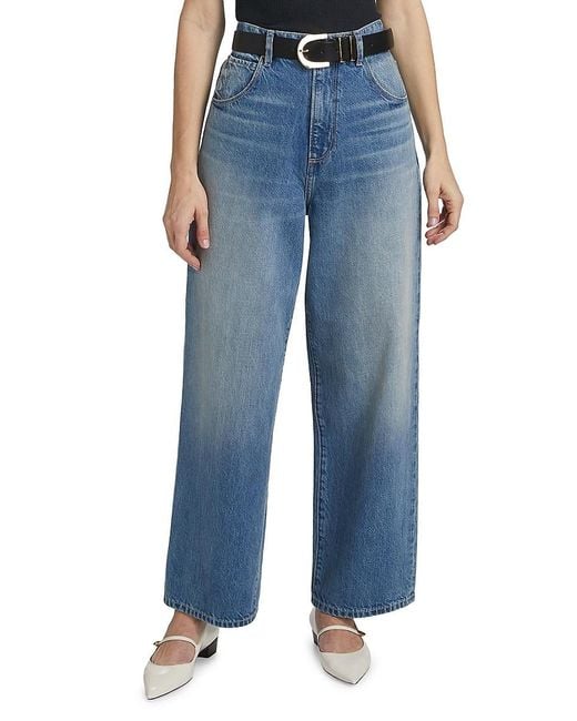 PAIGE Cameron Ankle Crop Jeans in Blue | Lyst UK