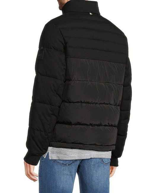 BOSS by HUGO BOSS Cato Quilted Puffer Jacket in Black for Men | Lyst