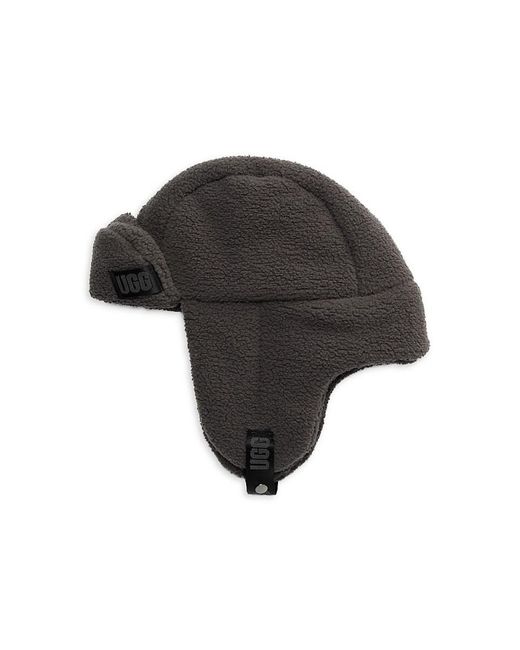 UGG Faux Shearling Trapper Hat in Black for Men | Lyst