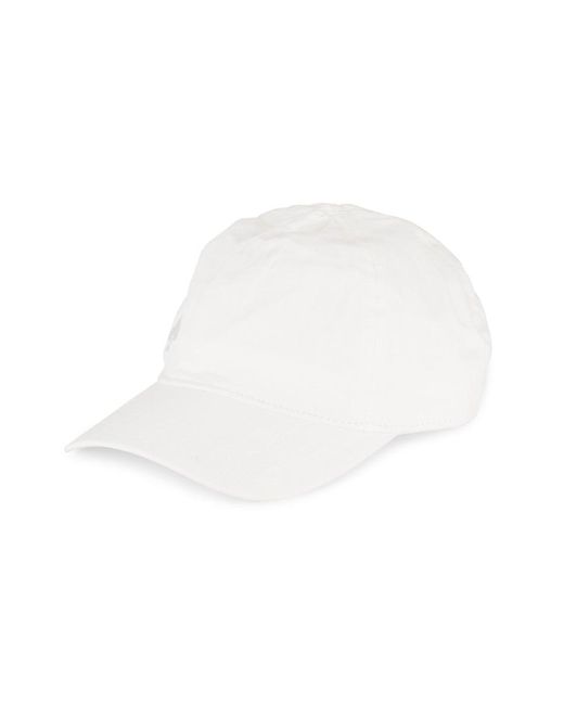 Kate Spade Linen Logo Baseball Cap in White | Lyst