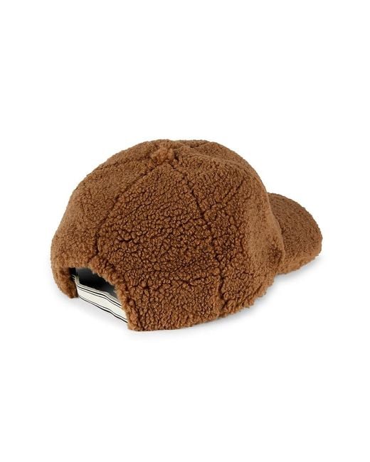 HUNTER Sherpa Baseball Cap in Brown | Lyst