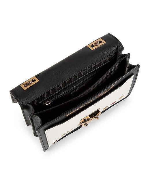 Karl Lagerfeld Corrine Graphic Shoulder Bag in White | Lyst