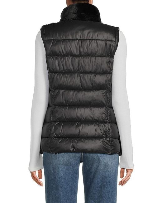 Calvin klein fur vest store